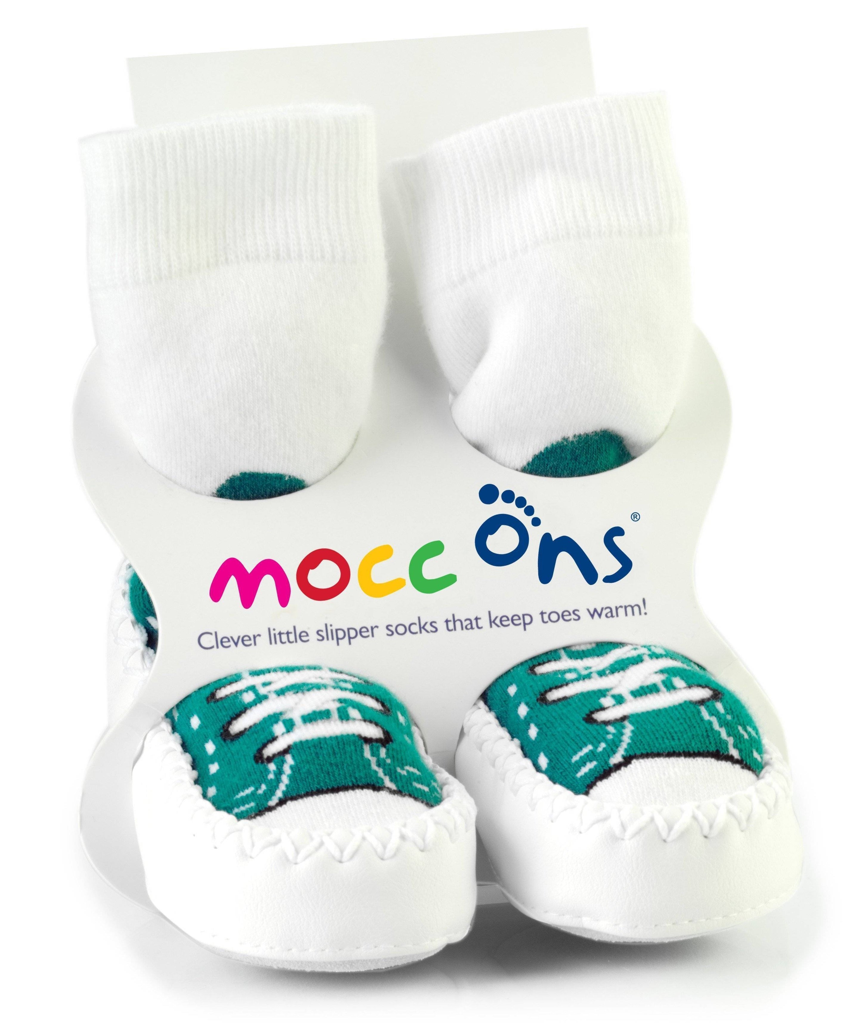 Mocc Ons at Sock Ons - Cute Moccasin Style Slipper Socks